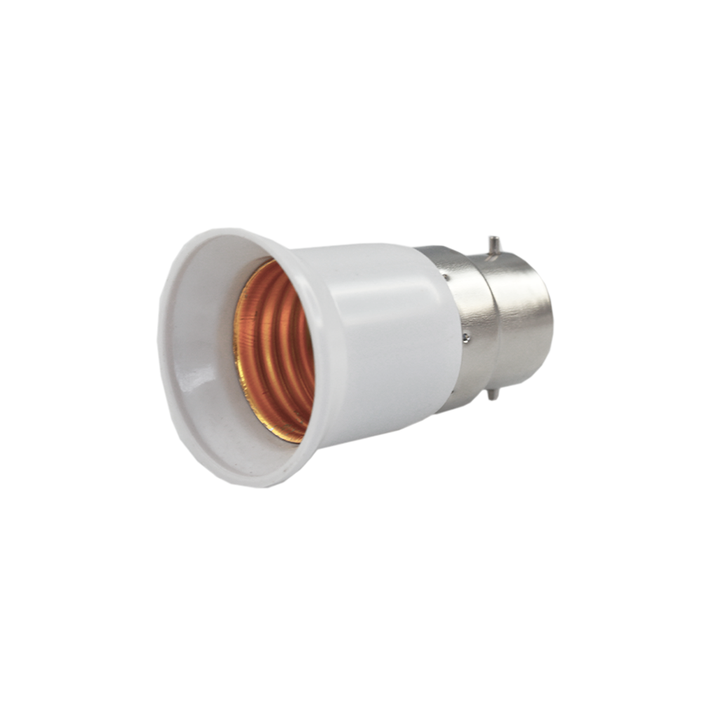 Deluxlite Bayonet Cap B22 (OUT) / Edison Screw E27 (IN) Converter ...