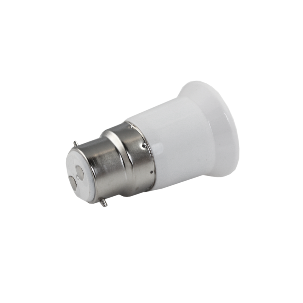 Deluxlite Bayonet Cap B22 (OUT) / Edison Screw E27 (IN) Converter ...