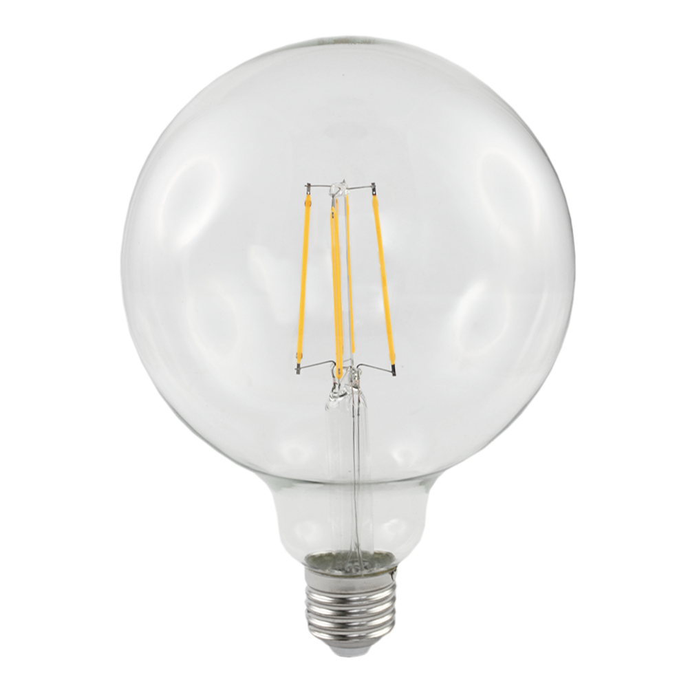 Lusion Filament G125 Spherical Clear 8W 2700K E27 Dimmable | GMT Lighting