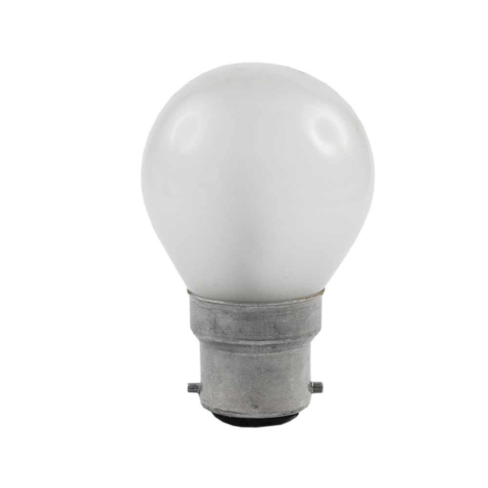 CLA Halogen Fancy Round Lamp Frosted 28W 2800K Dimmable B22 | GMT Lighting